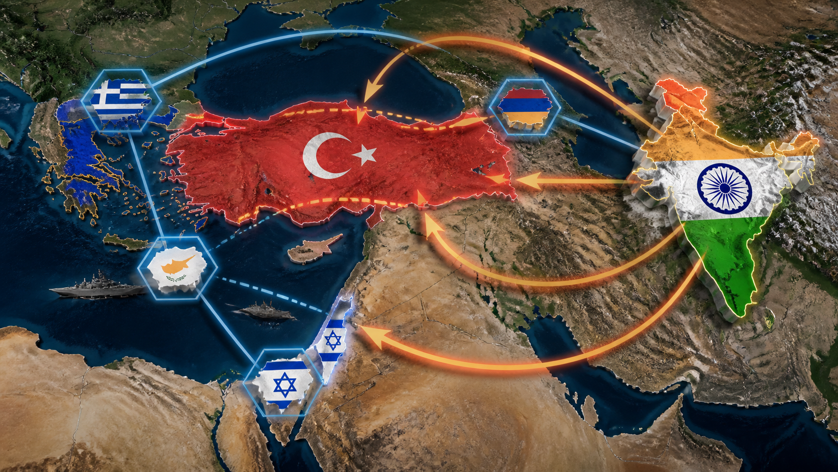 India Flexes Muscles in Turkey’s Backyard: A New Front in the Middle East
